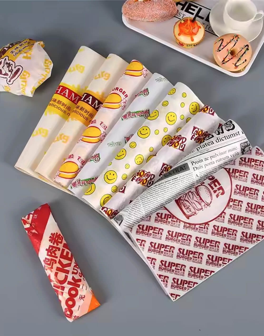 Custom Printed Deli Paper Wraps - Food Safe Paper & Inks