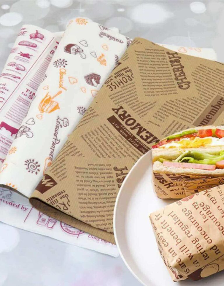 Custom Printed Wax Paper With Logo - Grease Resistant & Food Safe