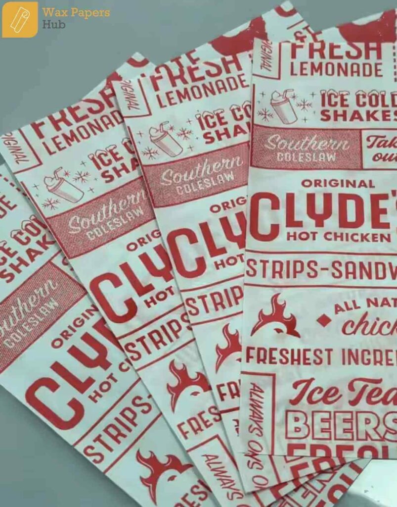 Custom Printed Wax Paper With Logo - Grease Resistant & Food Safe