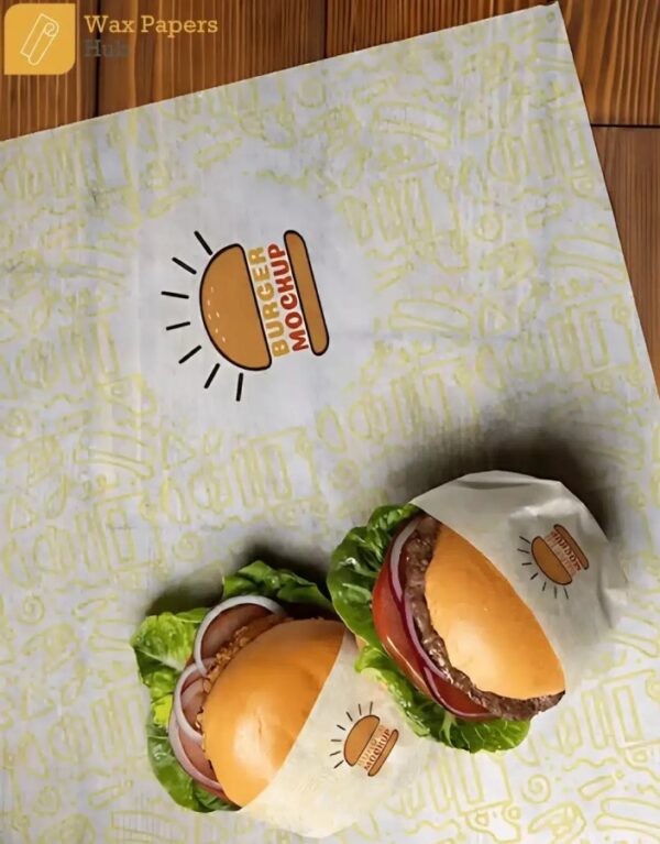 Custom Printed Wax Paper With Logo - Grease Resistant & Food Safe